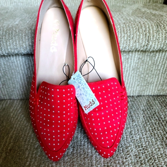 Mudd | Shoes | Mudd Red Flats | Poshmark